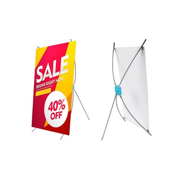 X Banner Mini + VisuaL Uk. 25 x 42 Cm | Shopee Malaysia