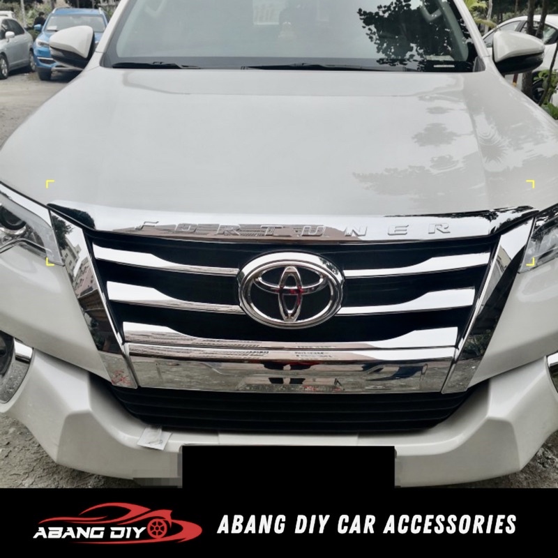 Toyota Fortuner Front Bonnet Strip Front Hood Bonnet Trim Garnish Front ...