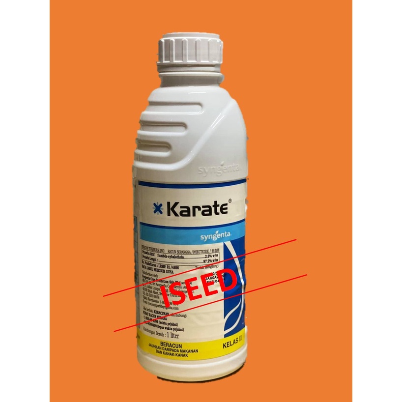 SYNGENTA KARATE 1L Lambda Cyhalothrin 2.8% Racun Serangga Pengorek Buah/Kumbang Tanduk (Sesuai ...