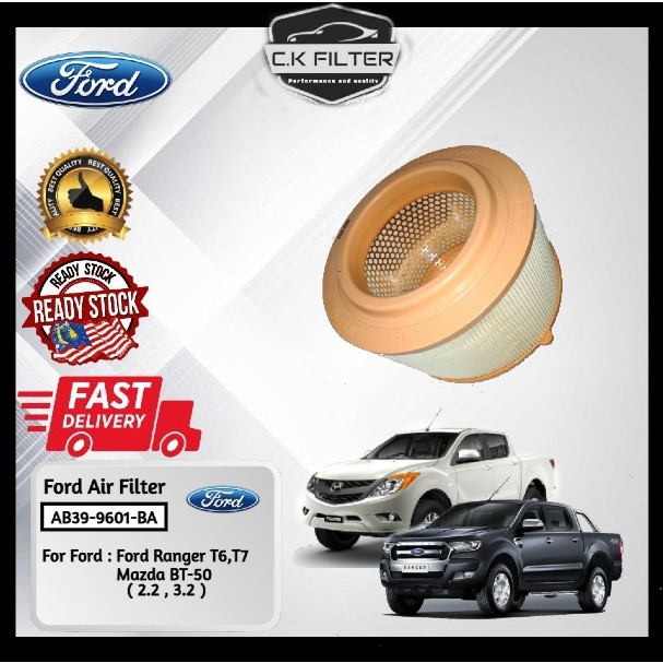 🔥🔥🔥FORD RANGER🔥🔥🔥T6,T7,BT50(2.2,3.2) AIR FILTER (AB39-9601-BA)p ...