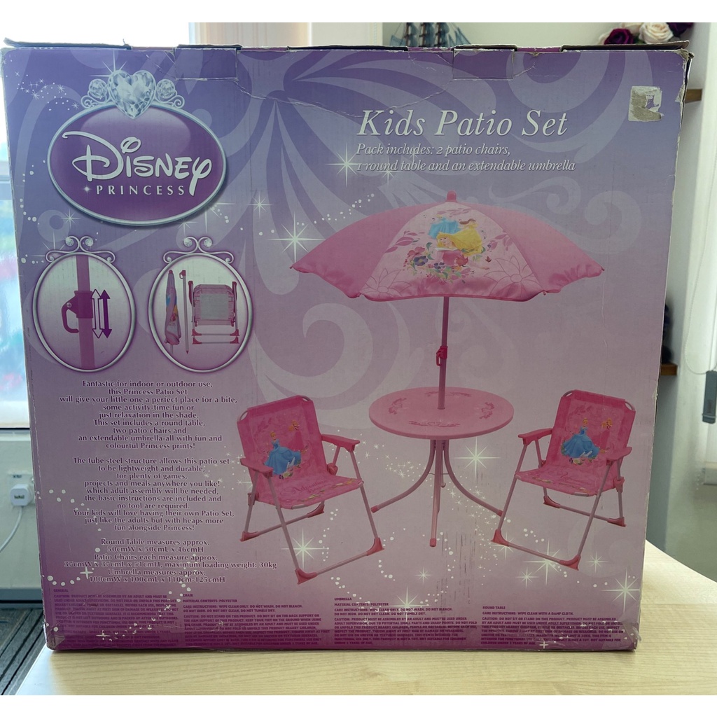 Kids Patio Set Chair Round table Shopee Malaysia