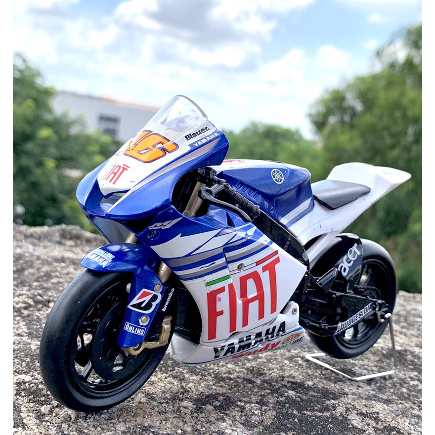 DEFECTED NEWRAY 1/12 Yamaha Moto GP Rossi 46 FIAT Motorcycle Model ...