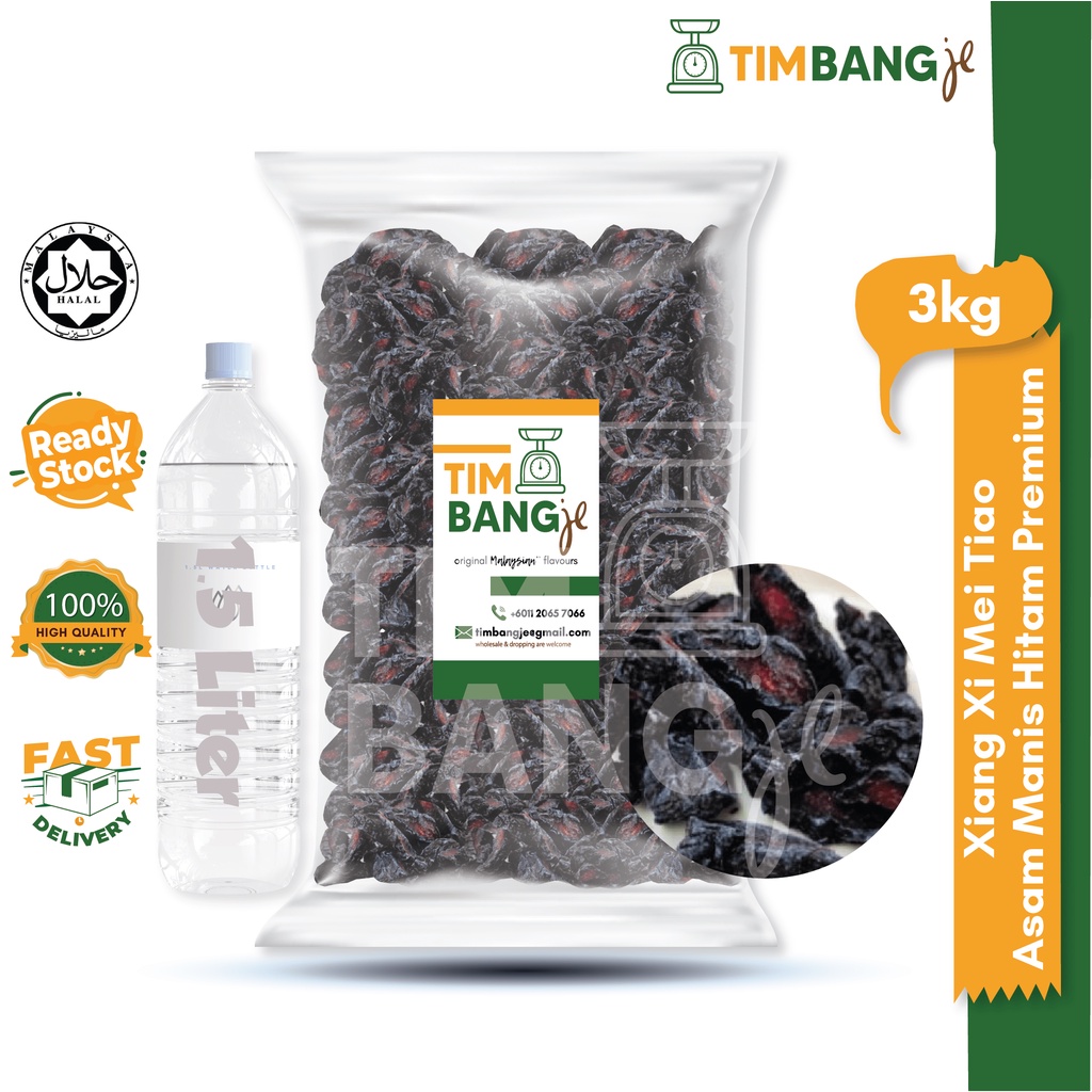 Xiang Si Mei Tiao Asam Manis Hitam Panjang 3kg/2kg/500g per pack | Shopee Malaysia
