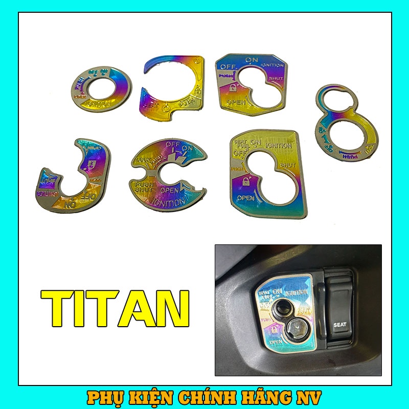 Titanium stamp for titanium locks to decorate Winner X, Winner, Satria ...