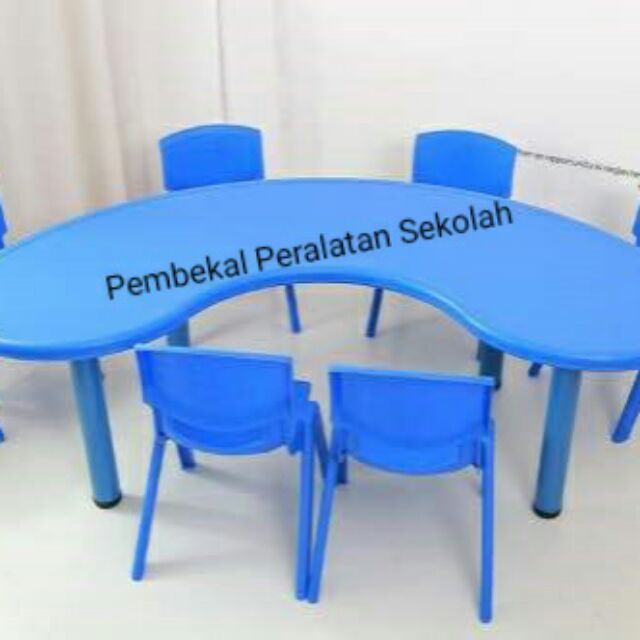 Moon shape table (table only) | Shopee Malaysia