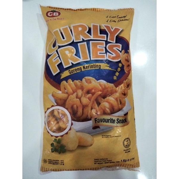 CB Curly Fries 700g per pack (Halal) | Shopee Malaysia