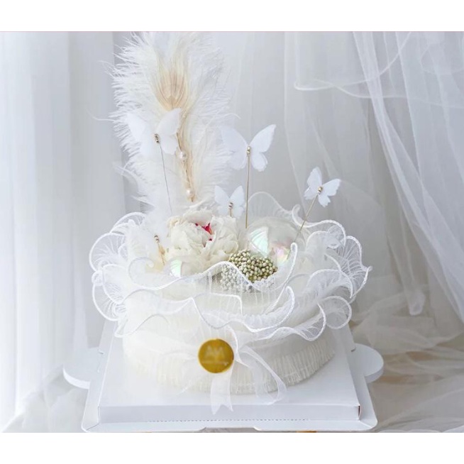 Lace Cake rim birthday cake decoration网红蕾丝围边生日蛋糕装饰 | Shopee Malaysia