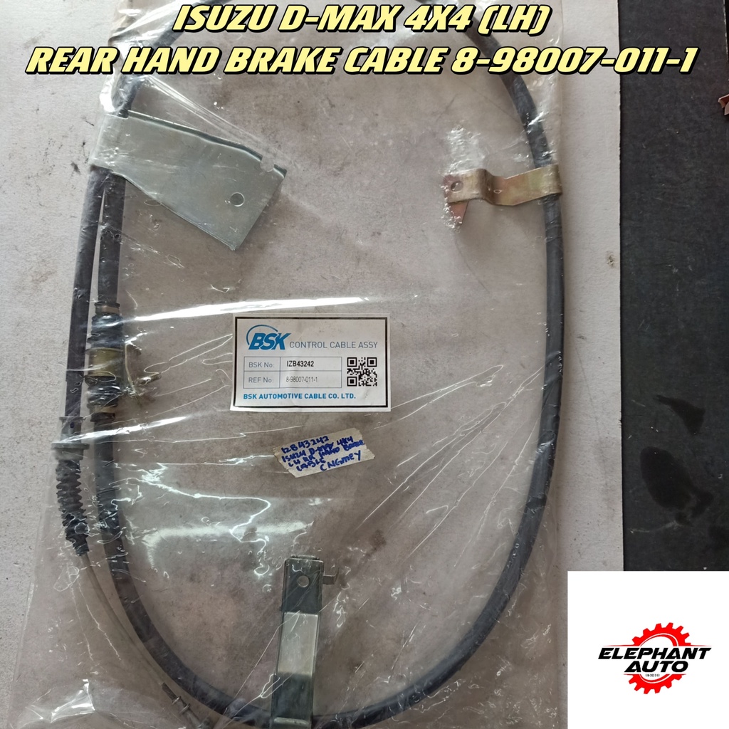 ISUZU D-MAX 4X4 (LH) REAR HAND BRAKE CABLE 8-98007-011-1 | Shopee Malaysia