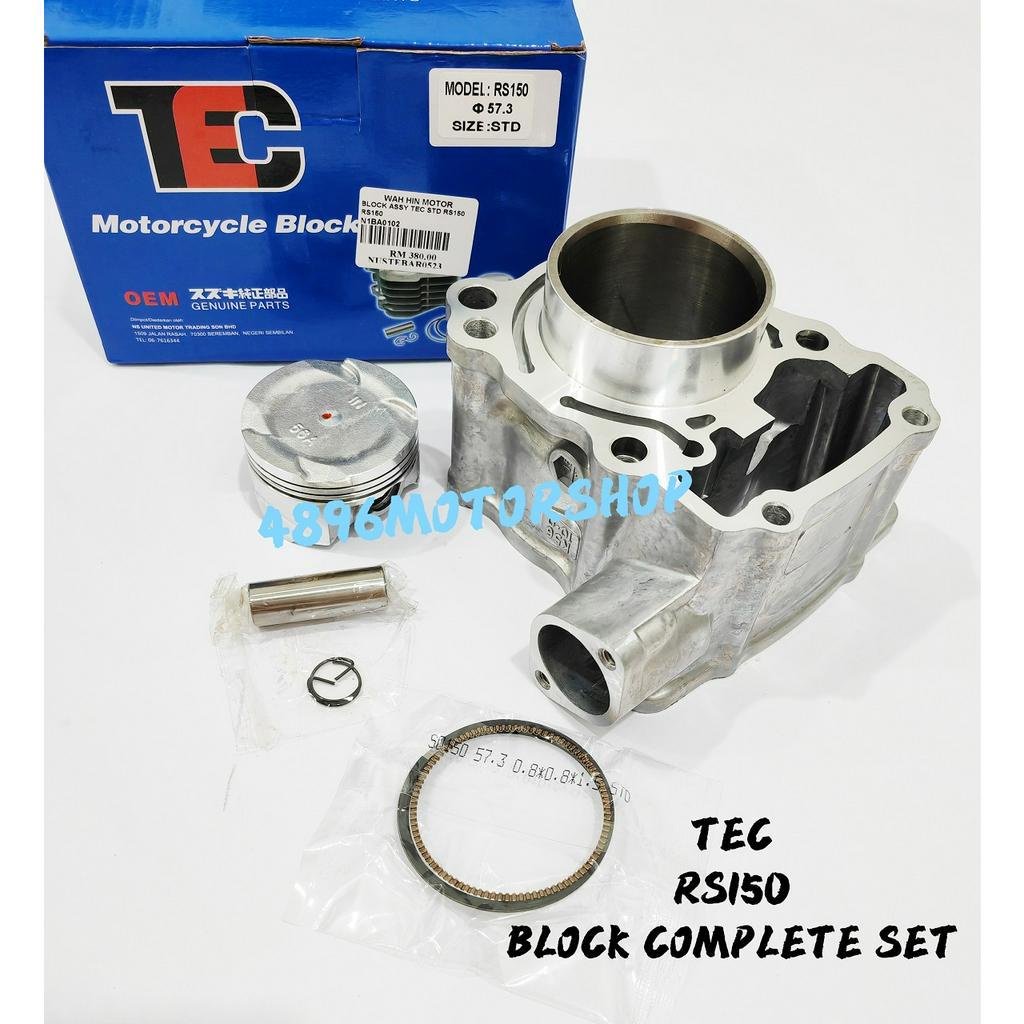 TEC HONDA RS150 V1 V2 RSX RS-X STANDARD BLOCK ASSY COMPLETE SET BLOK ...
