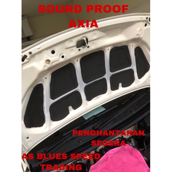 🔥SOUND PROOF PERODUA AXIA FRONT BONET FULLSET CUTTING DEADENING CARFIT ...