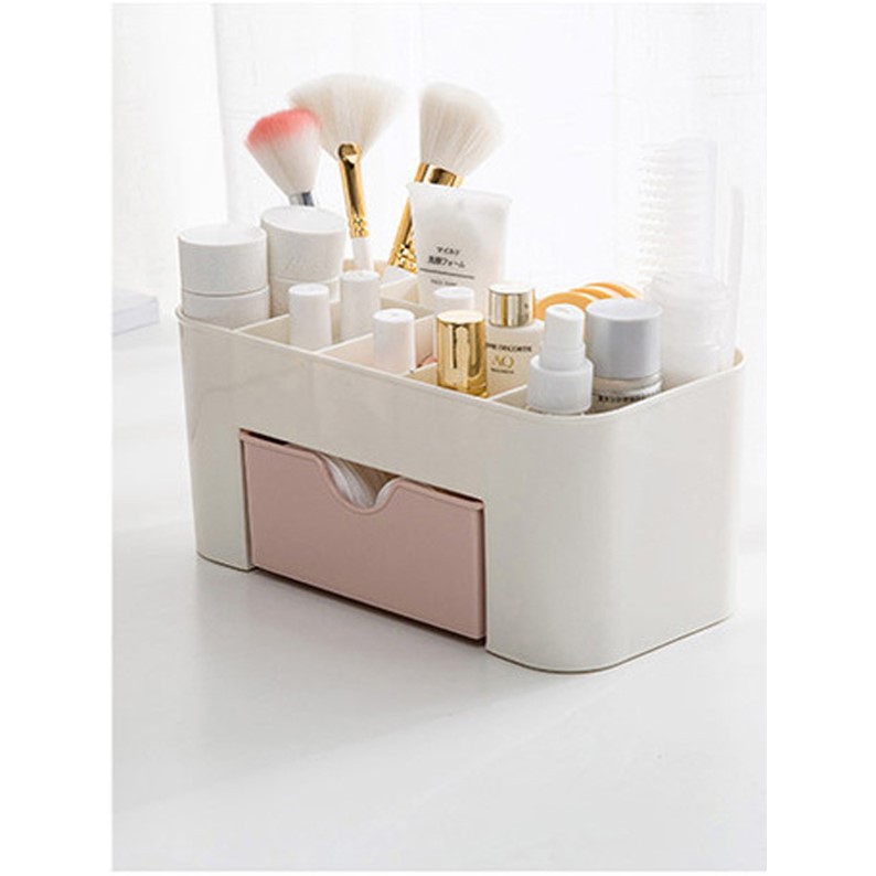 Plastic Makeup Organizers Storage Box Cosmetic Drawers Jewelry Display ...