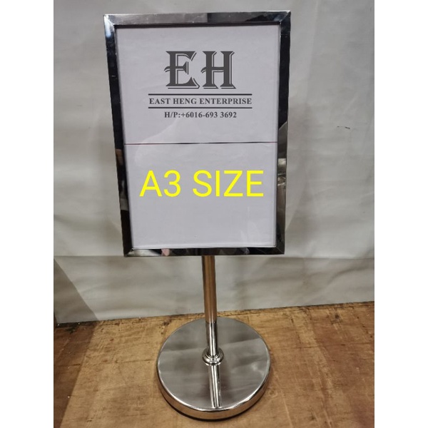 Heavy Duty Adjustable Signboard Stand A3/A4 Queue Stand Q Pole sign ...