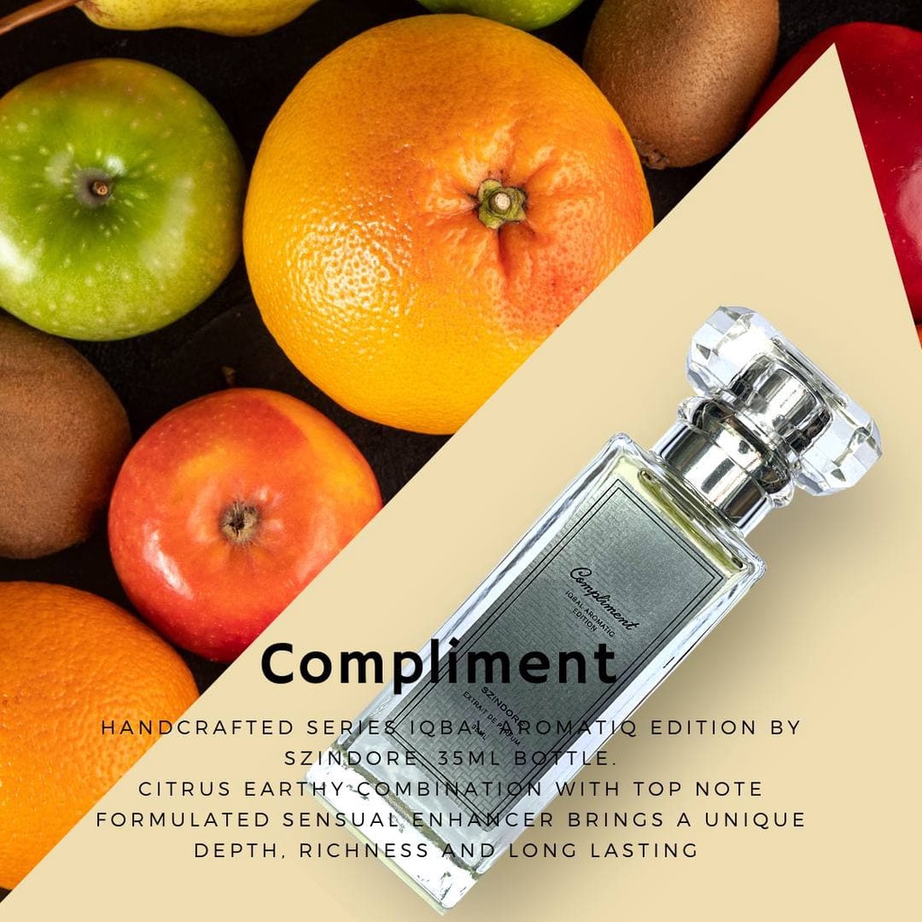 Original Szindore COMPLIMENT extrait de parfum 35ml | Shopee Malaysia