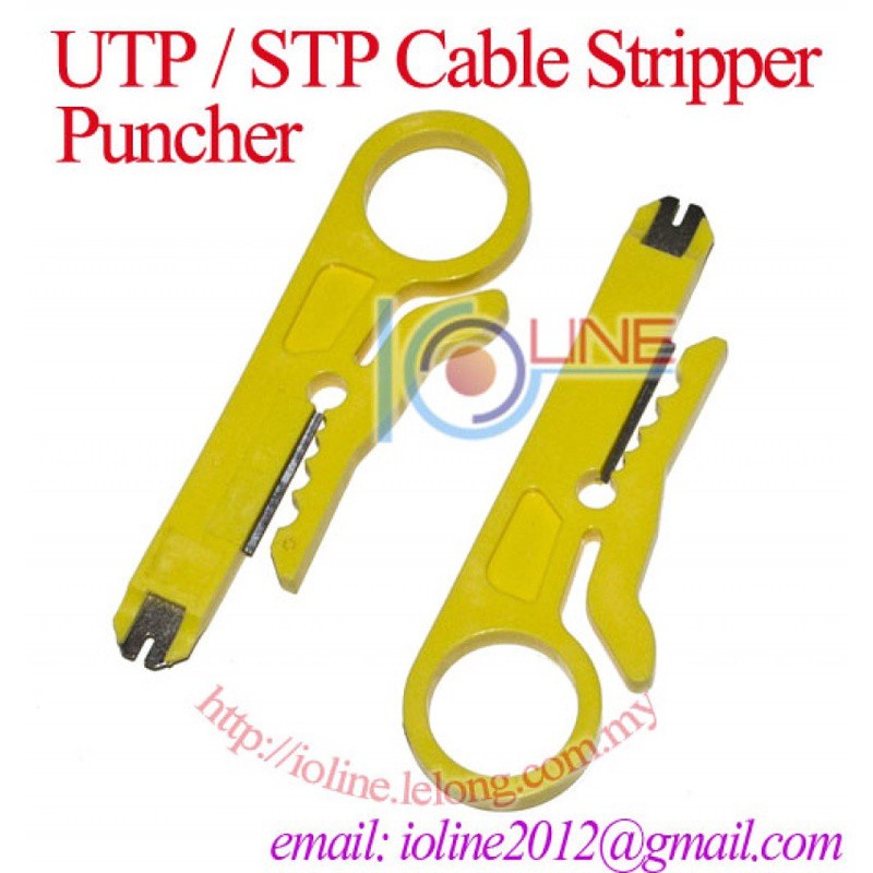 2* CAT5 6 Telephone Cable Stripper w/ Krone module/Keystone puncher ...