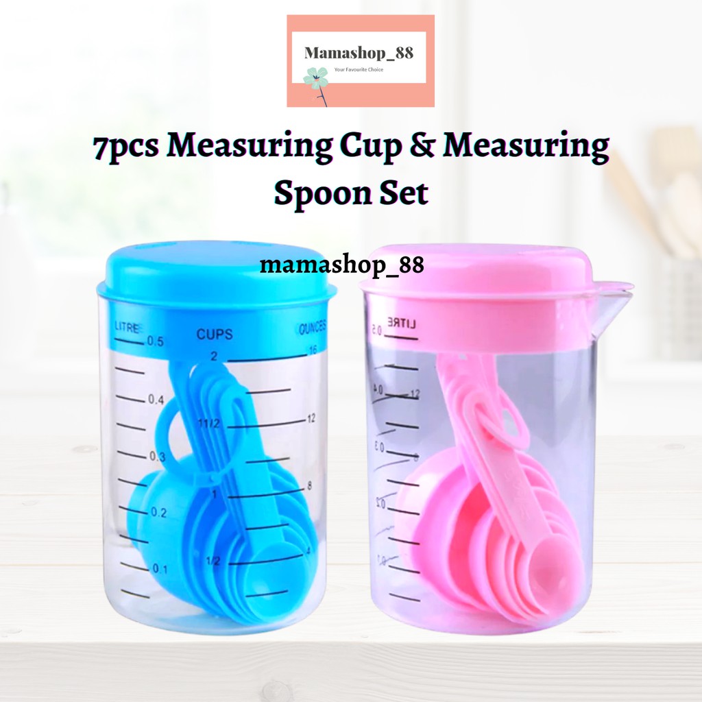 7pcs Measuring Cup and Measuring Spoon Set | Shopee Malaysia