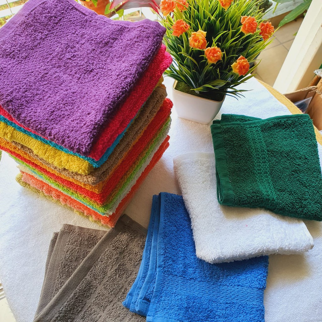 [MURAH MURAH] Face Towel 100 % Natural Cotton Fine Cotton (33x33 cm ...