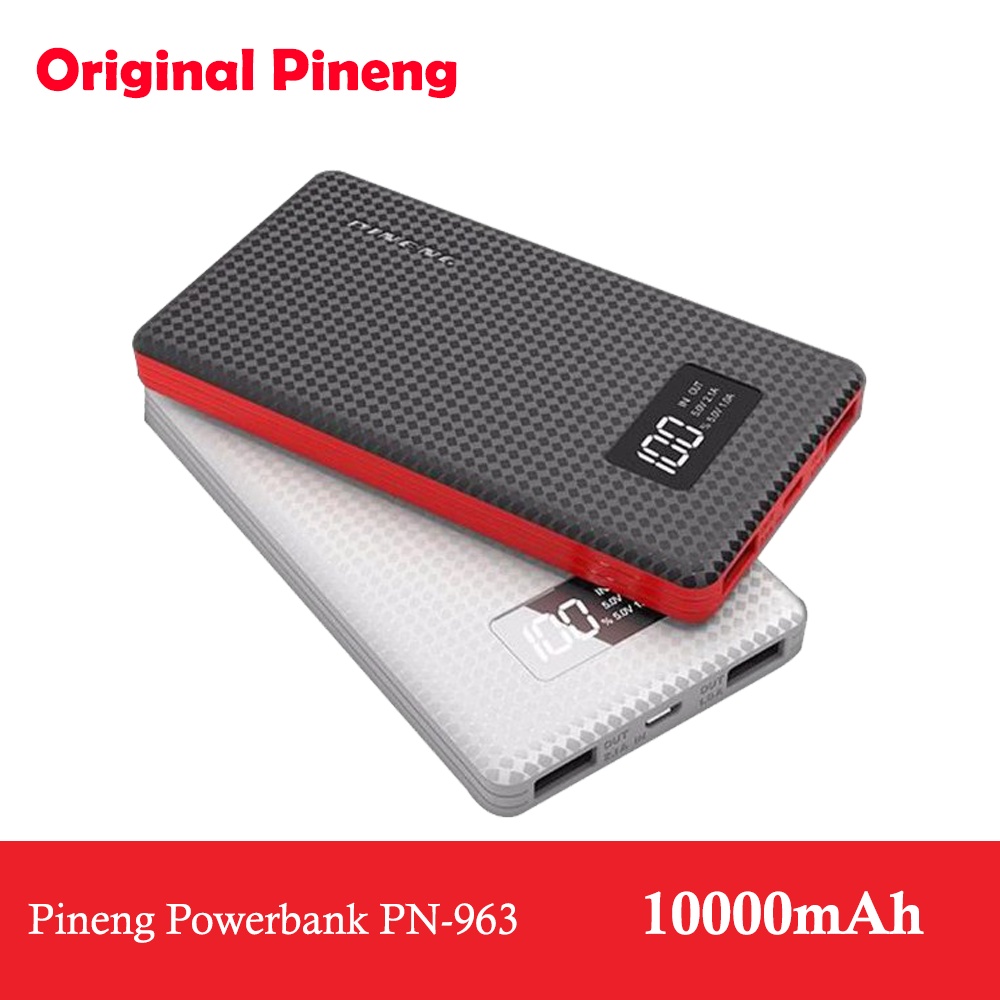 [Original] Pineng Powerbank PN963 - 10000mAh Lithium Polymer (Dual Usb ...