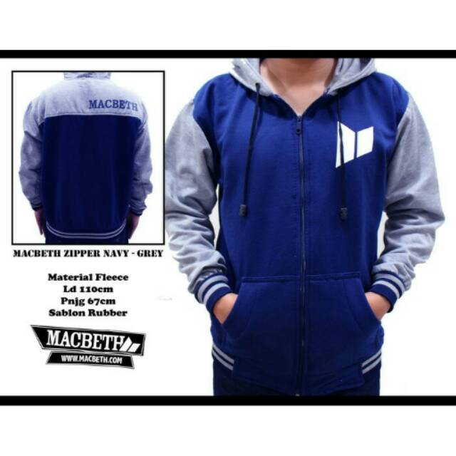 Macbeth Jacket/Sweater navy grey | Shopee Malaysia