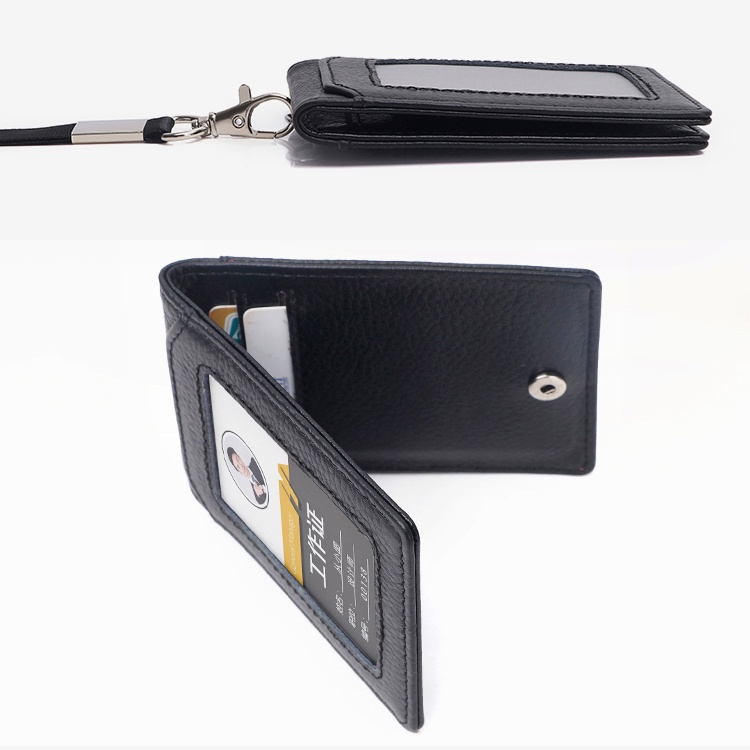 2024 Luxury Business Work ID Badge Holder with Lanyard Multiple card ...