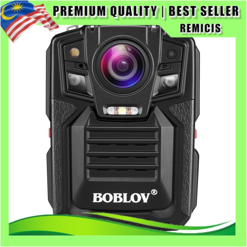 BOBLOV 1080P Wide Angle Body Mounted Body Cam Video Recorder IR Night ...