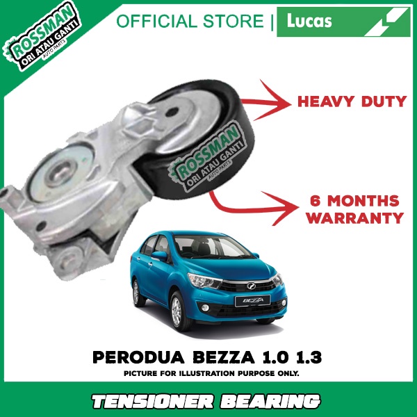 Perodua Bezza 1.0 1.3 Original Lucas Heavy Duty Fan Belt Tensioner ...