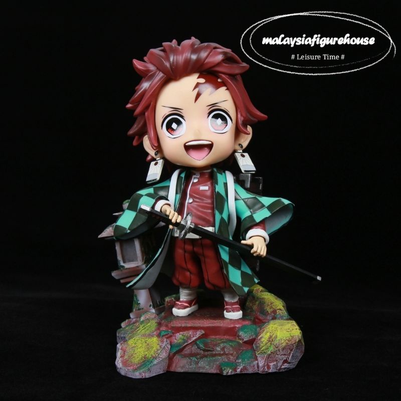 🔥READY STOCK🔥18CM DEMON SLAYER SD KAMADO TANJIRO MINI GK COPY RESIN ...