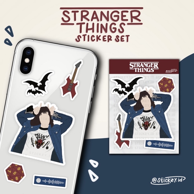Stranger THINGS HELLFIRE CLUB STICKER SET (FREE PHOTOCARD) | Shopee ...
