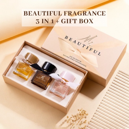 🎀 Ms. Beautiful EDP Gift Perfume Set 30ml x 3 Lasting Fragrance 72 Hrs | Shopee Malaysia