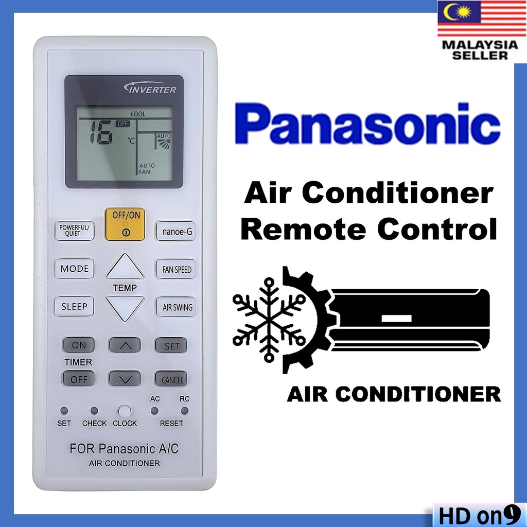 PANASONIC Air Cond Aircon Aircond Remote Control Replacement (PN-249 ...