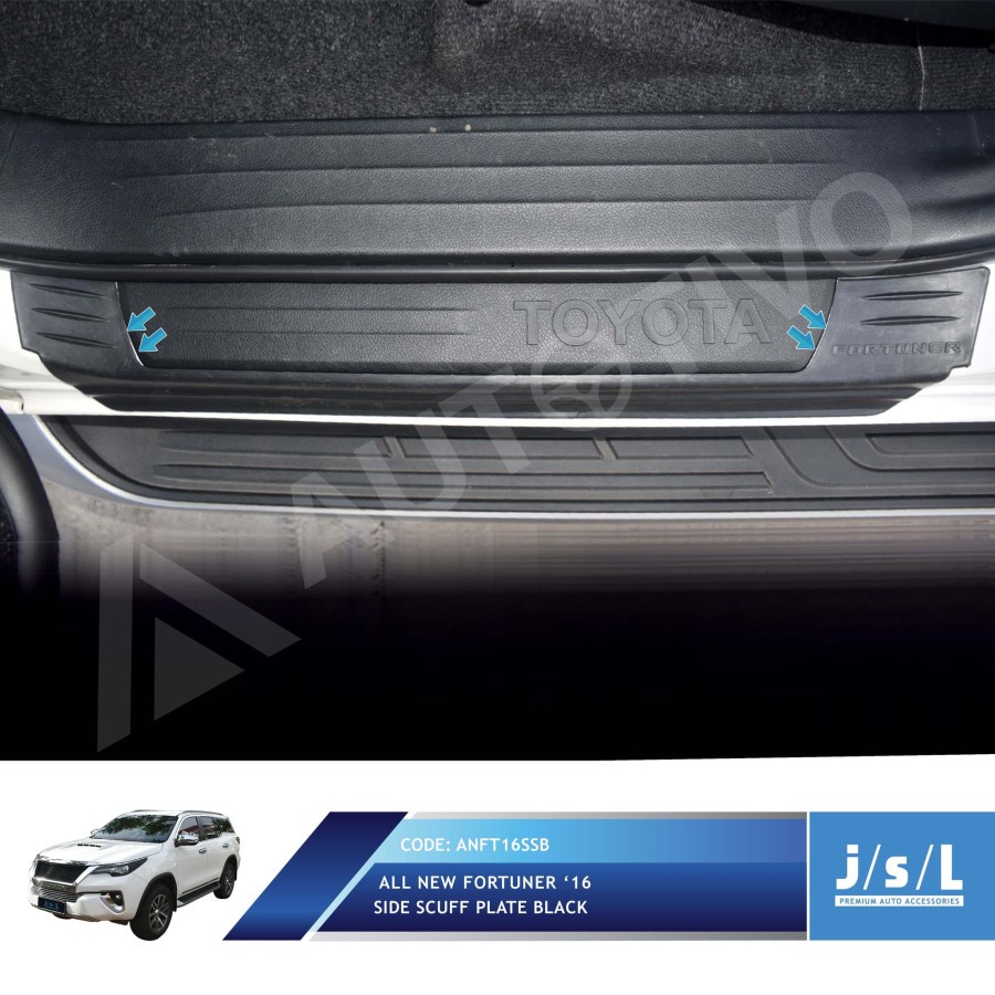 Jsl All New Fortuner 2016 Side Scuff Plate Sillplate Side Black ...