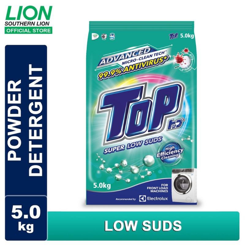 TOP Low Suds Powder Detergent (5kg) | Shopee Malaysia