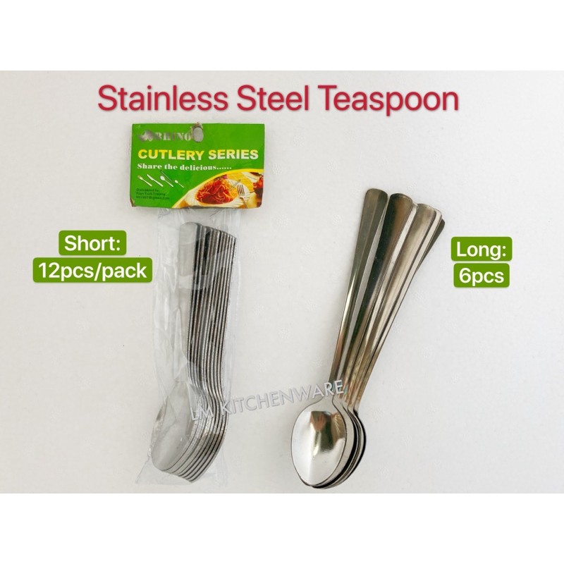 STAINLESS STEEL TEASPOON SHORT/LONG SUDU TEH 茶匙 | Shopee Malaysia