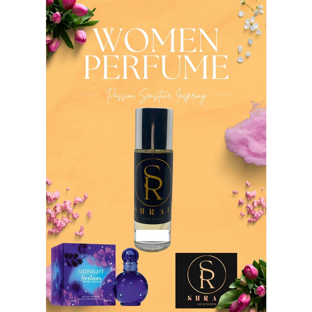 50ML Long Lasting Parfum (24H) inspired by Britney Spears Midnight ...