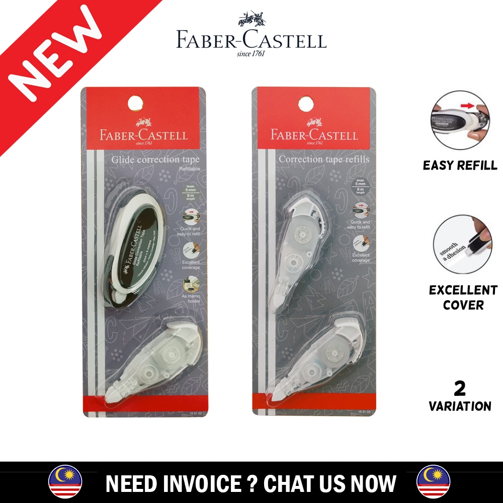 Faber-Castell Correction + Refill Tape 5mm X 6m (Faber-Castell ...