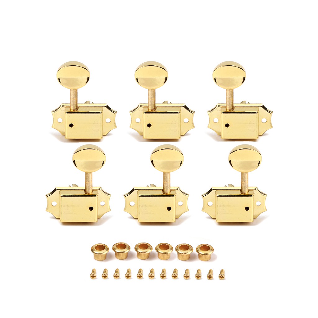 Gold 3L3R Tuning Peg Machines Pegs Heads For Guitar Key | Shopee Malaysia