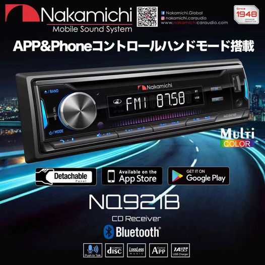NAKAMICHI NQ921B-CD/DVD RECEIVER BLUETOOTH USB RADIO | LOSSLESS MUSIC | SINGLE DIN | CAR PLAYER ...