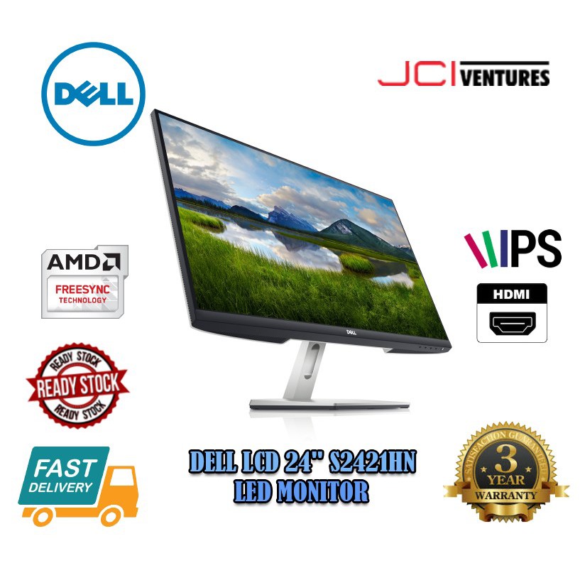 Dell LCD (24") S2421HN IPS AMD Freesync LED Monitor | Shopee Malaysia