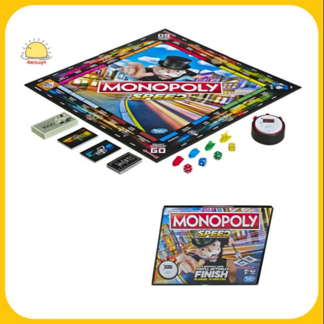 MONOPOLY Speed Board games by hasbro | Shopee Malaysia