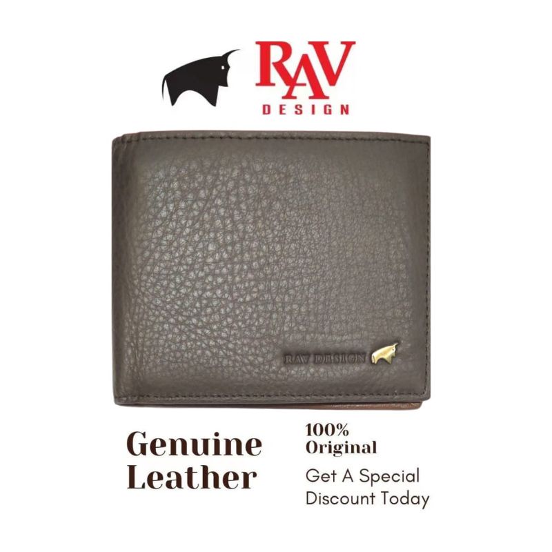 RAV Design Genuine Leather Short Bifold Wallet YRW358-G1-90790 | Shopee ...