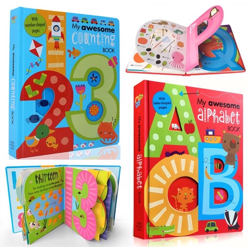My Awesome Alphabet / Counting Book Kids Children picture book three ...