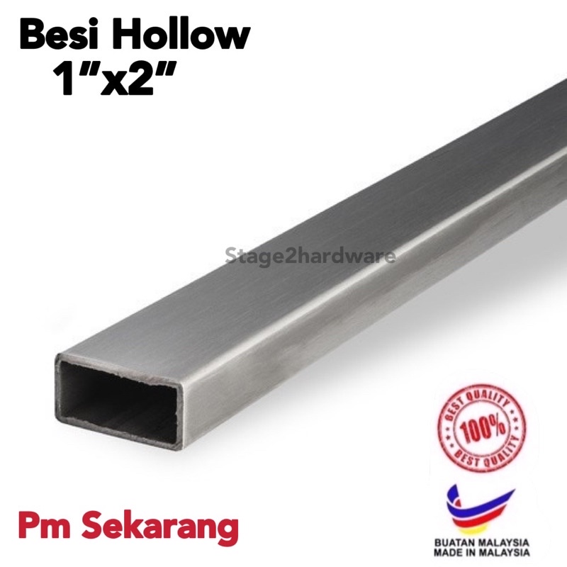 1'' X 2'' RECTANGULAR MILD STEEL HOLLOW METAL BESI HOLLOW BESI EMPAT ...