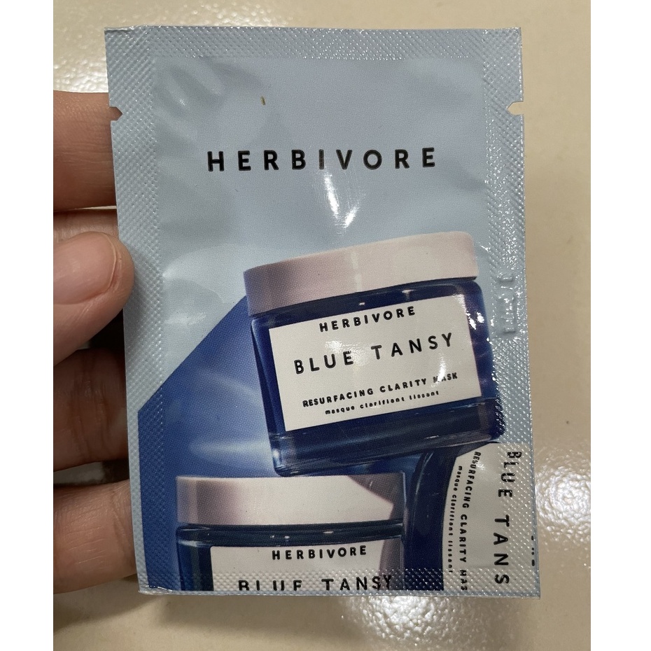 [AUTH 1000%] Sample of Herbivore Blue Tansy Resurfacing Clarity Mask ...