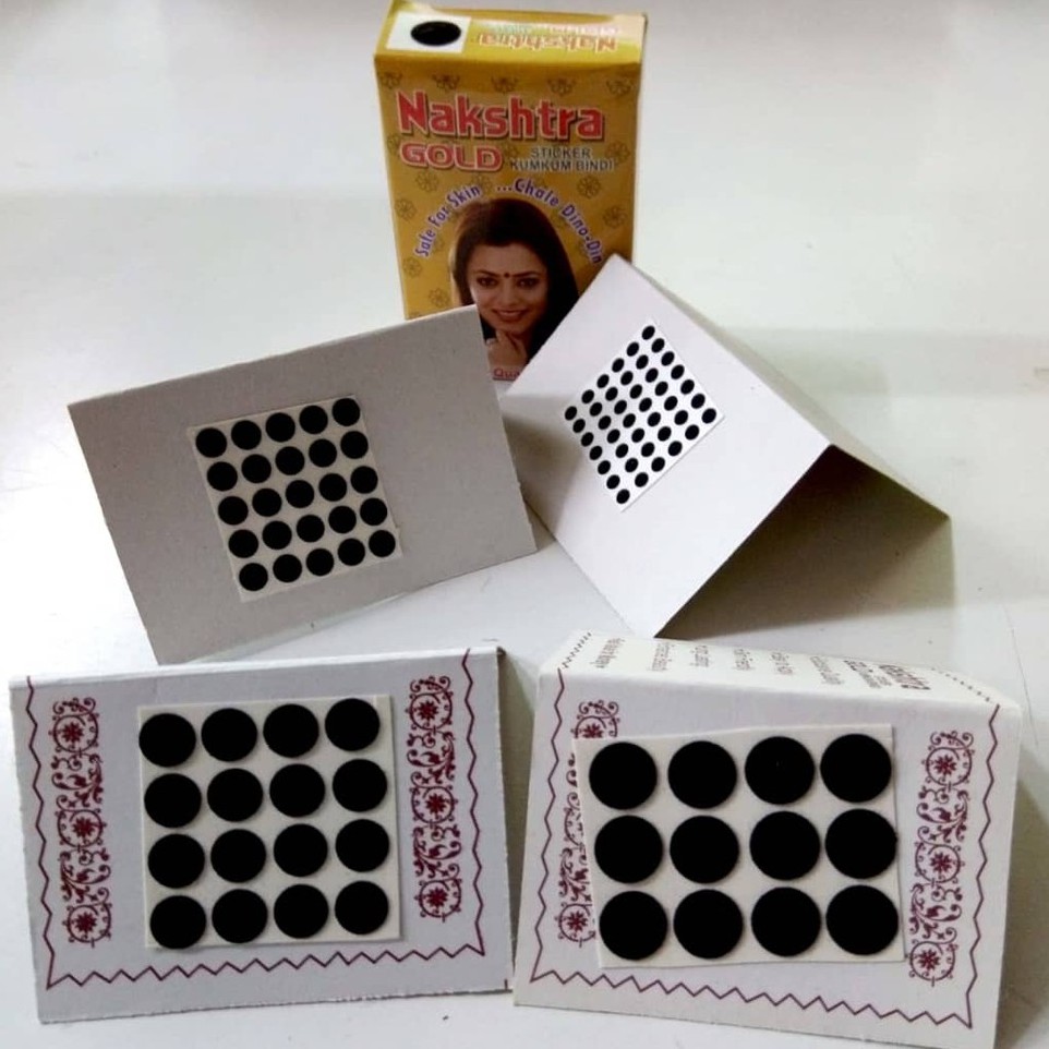 Nakshtra/Shringar Sticker Pottu / Bindi ( Black ) | Shopee Malaysia