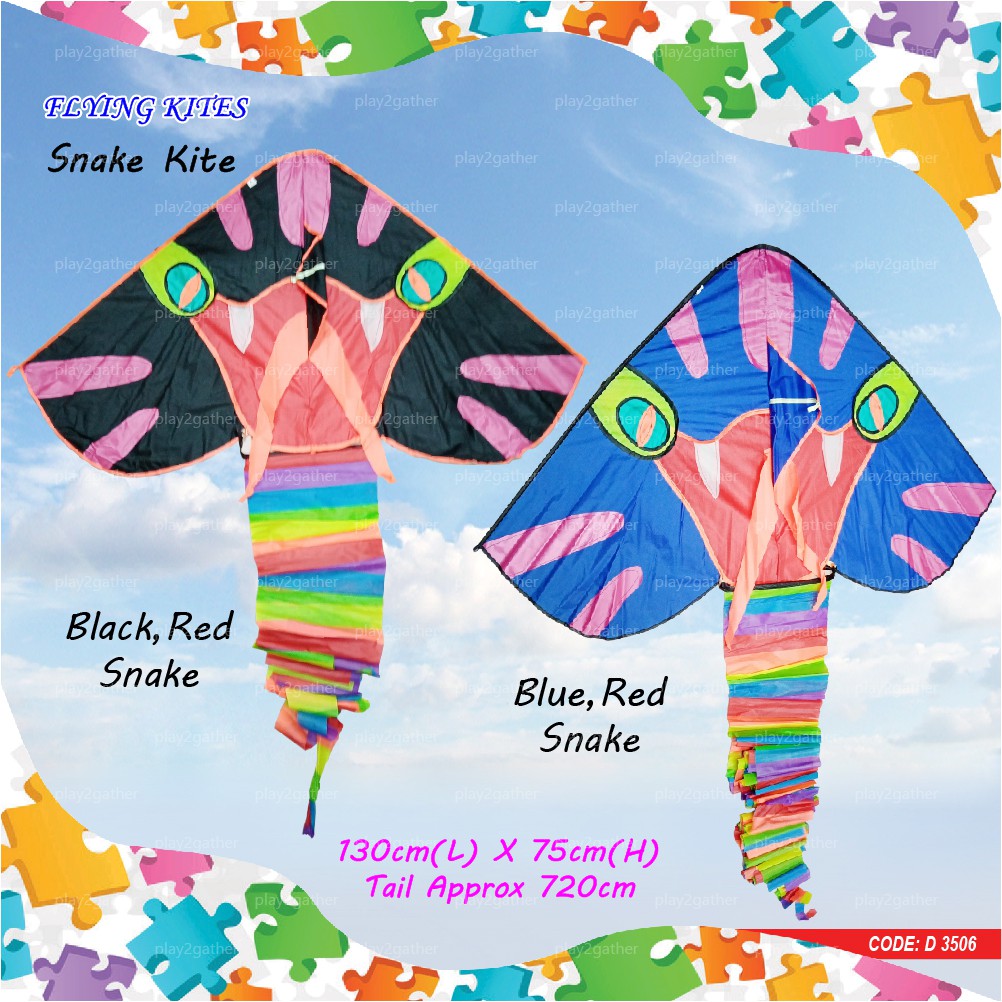 Layang Kite Cobra Snake Kite D3506 Outdoor Game (Ready Stock) | Shopee ...