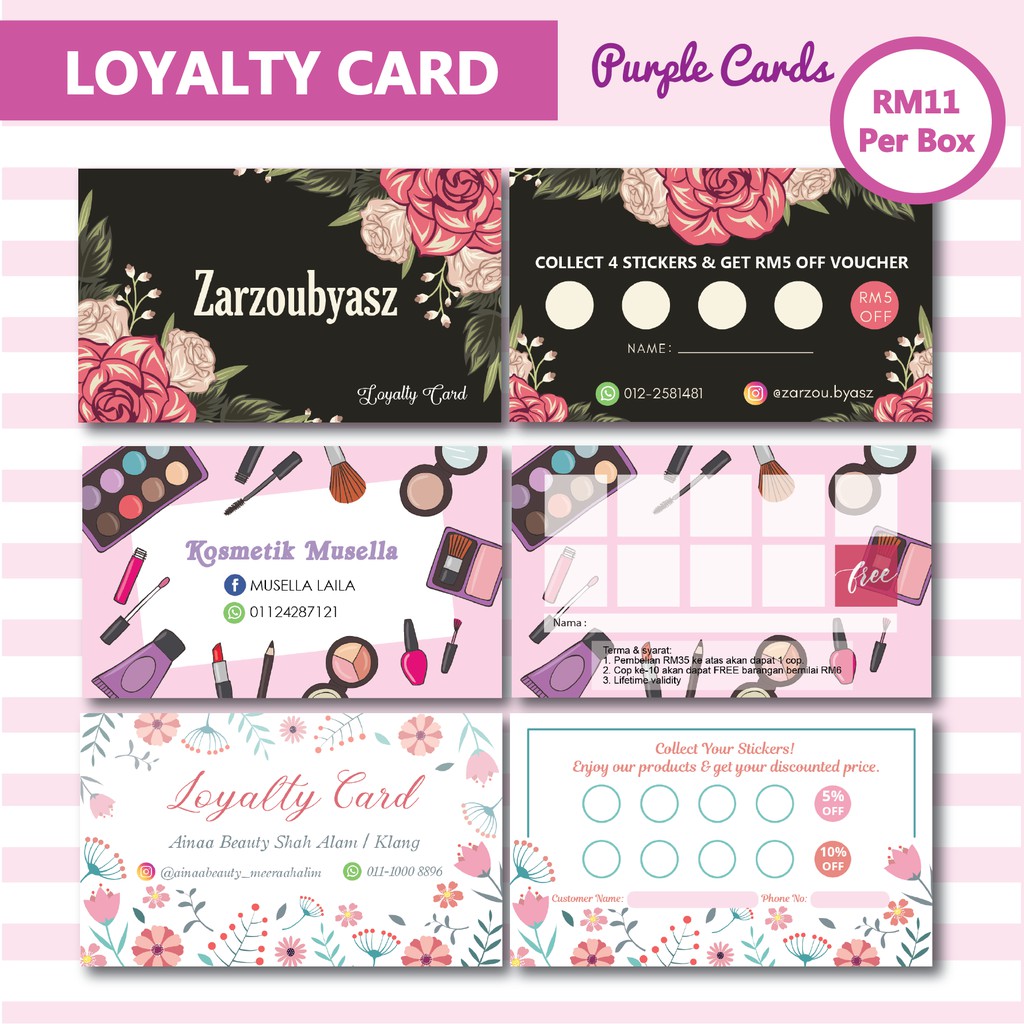 Loyalty Card Printing (FREE BOX) | Shopee Malaysia