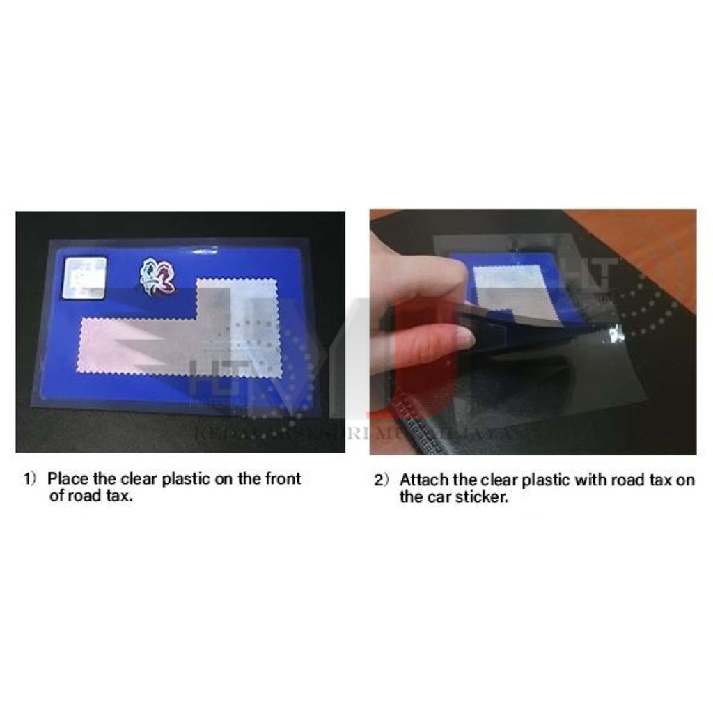 RTC 600 Road Tax Sticker come with Transparent Plastic (5 model ...