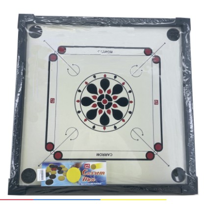 mini carrom board and checkers board 2in1 co800 (22.5") | Shopee Malaysia