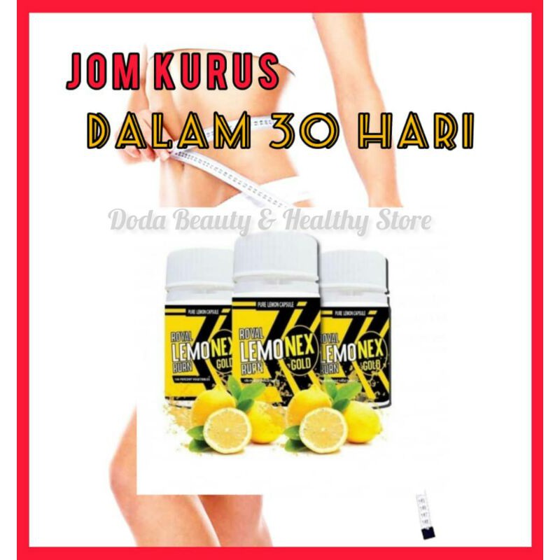 Pil Kurus Royal Lemonex Burn Gold 💯 Original | Shopee Malaysia