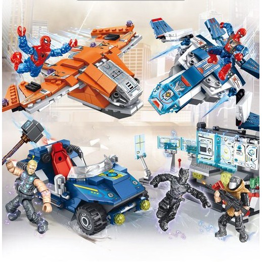 Xj-810 Educational Building Blocks Iron Man People Spider-Man Thor ...