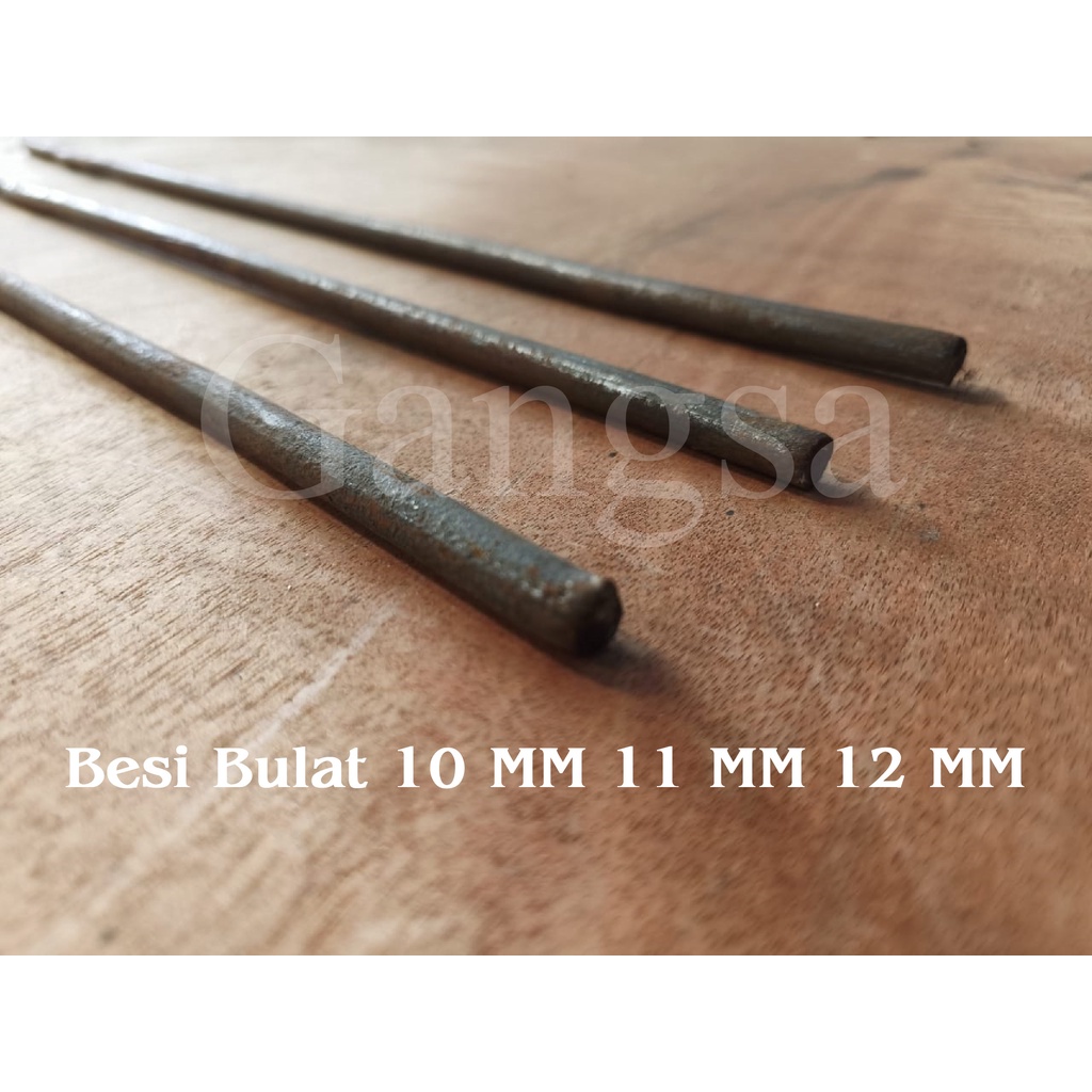 Round Bar Mild Steel (Black Shaft) / Besi Bulat 10 MM 11 MM 12 MM (R10 ...